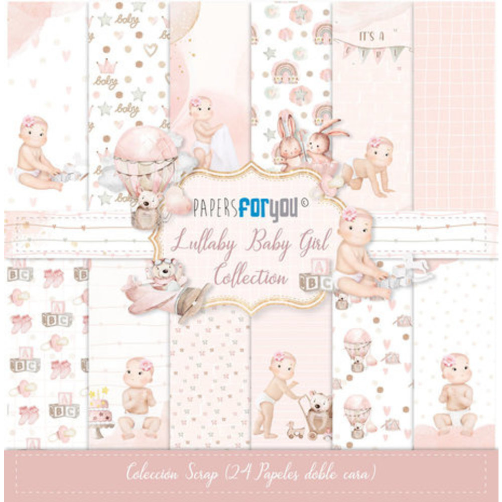 Papers For You Lullaby Baby Girl 6x6 Inch Paper Pack (24pcs) (PFY-1113 ...