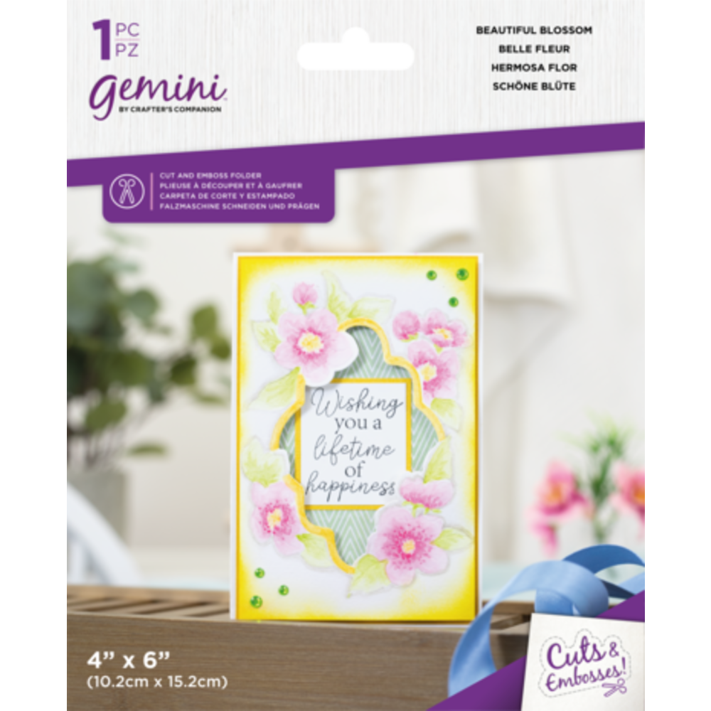 Gemini Floral Frame Cut and Embossing Folder Beautiful Blossom (GEM-CE ...