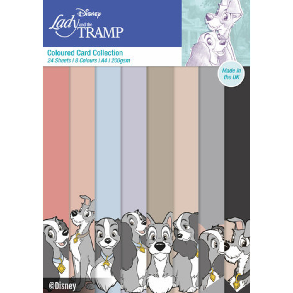 Disney Lady & The Tramp A4 Coloured Card Collection (DYP0076 ...