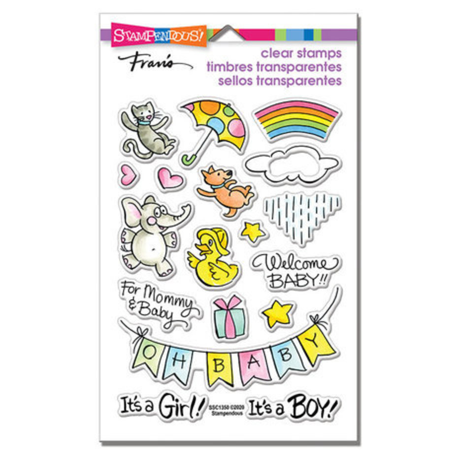 Stampendous Baby Gift Clear Stamps (SSC1350) - Paperpads.nl