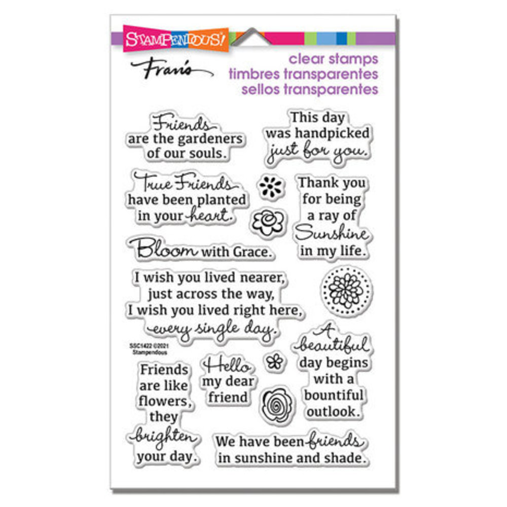 Stampendous True Friends Clear Stamps (SSC1422) - Paperpads.nl