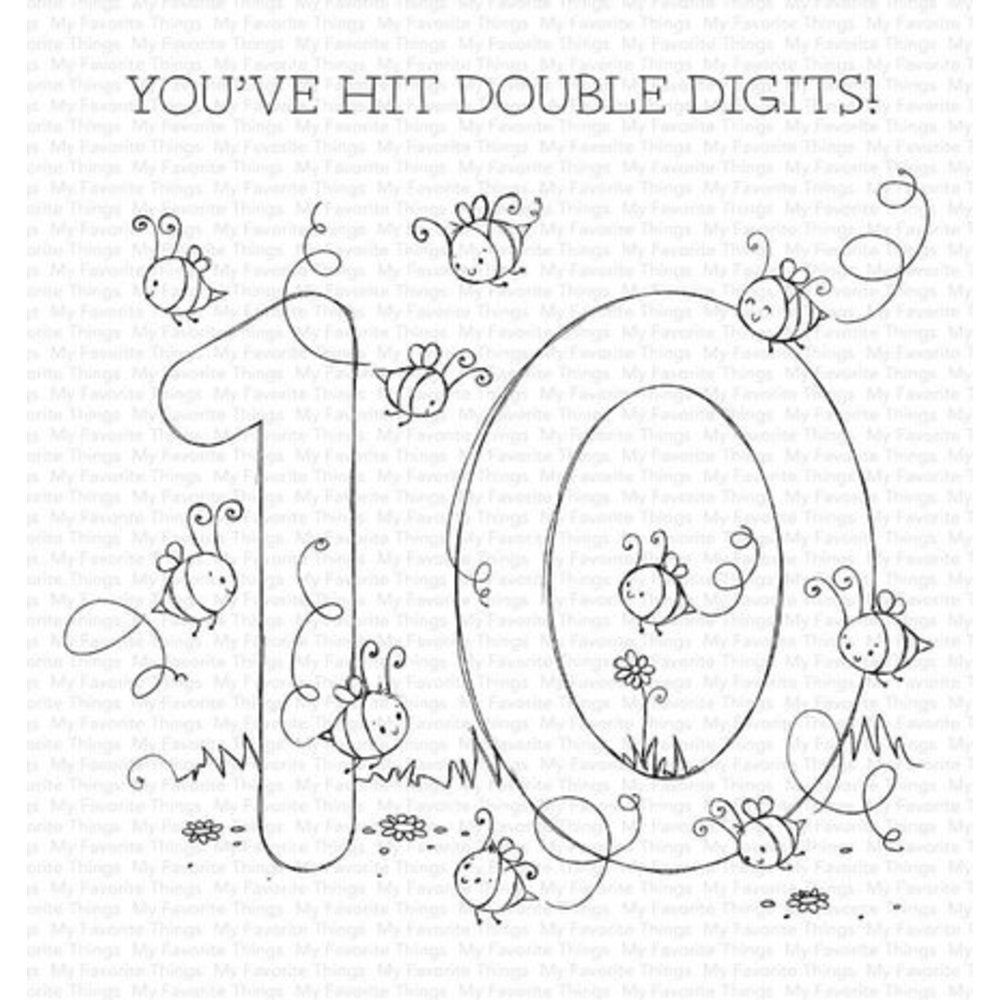 My Favorite Things Number Fun 10 Clear Stamps (RAM-049) - Paperpads.nl
