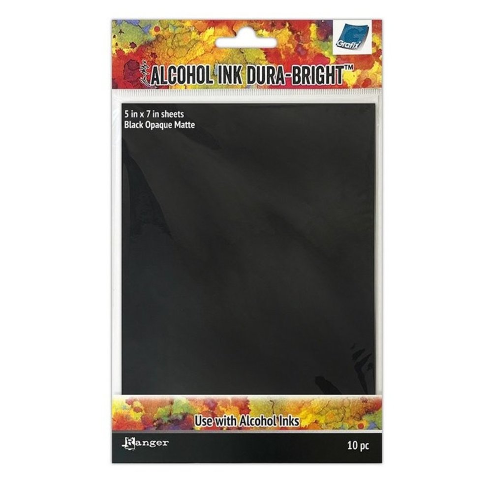 Ranger Alcohol Ink Dura-Bright 5x7 Inch Black Opaque Matte (T ...