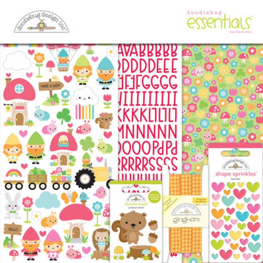 Doodlebug Design Over The Rainbow, 12x12 Inch, Essentials Kit, (7997 ...