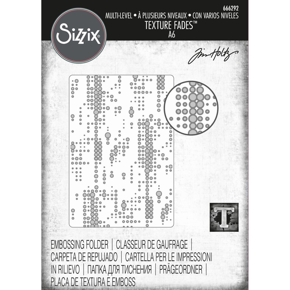 Sizzix Multi-Level Texture Fades Dotted (666292) - Paperpads.nl