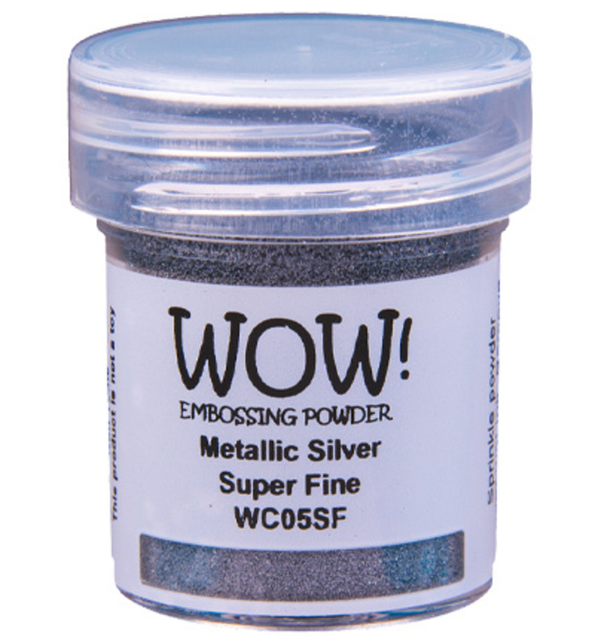 Metallic Silver Super Fine Embossing Powder (WC05SF) - Paperpads.nl