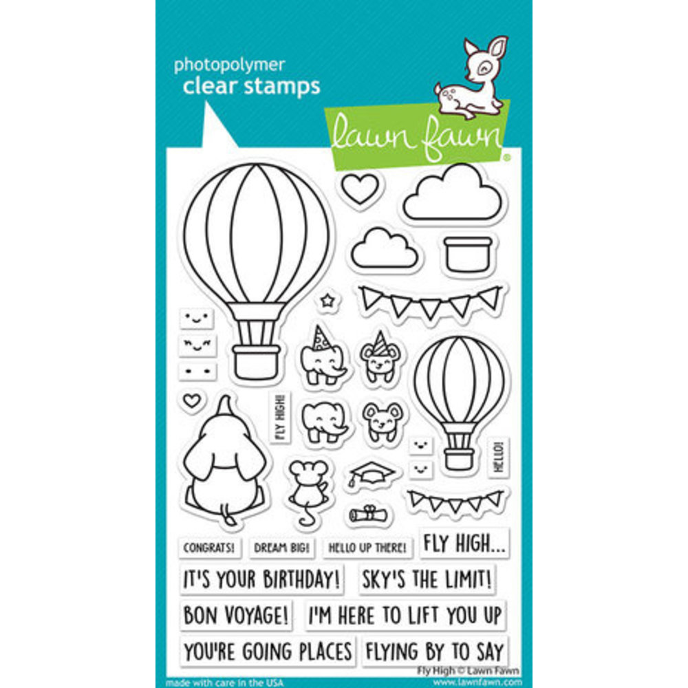Lawn Fawn Fly High Clear Stamps (LF3069) - Paperpads.nl