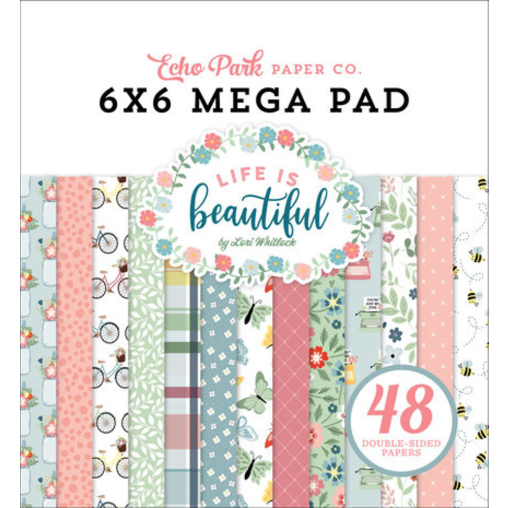 Echo Park Life Is Beautiful 6x6 Inch Mega Pad (LIB309031) - Paperpads.nl