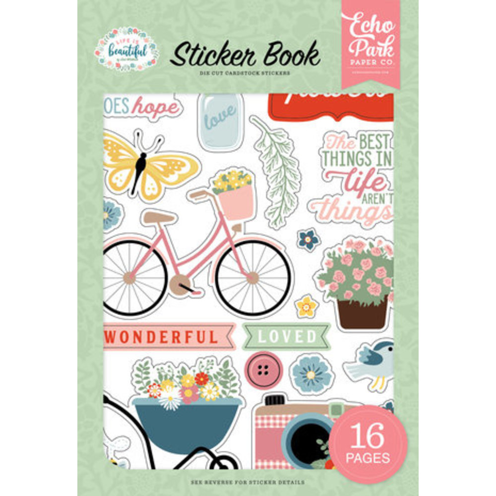 Echo Park Life Is Beautiful Sticker Book (LIB309029) - Paperpads.nl