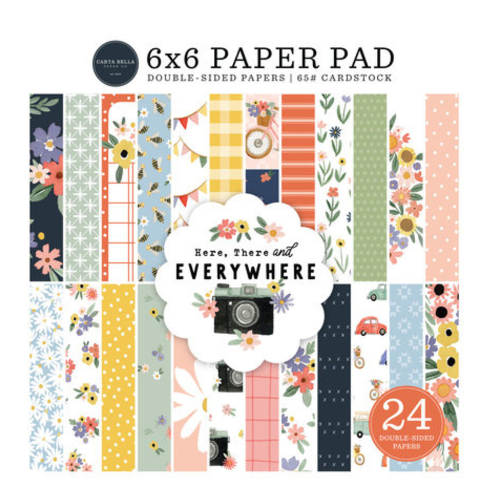 Carta Bella Here There And Everywhere 6x6 Inch Paper Pad (CBHTE308023 ...