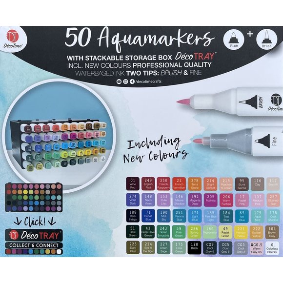 Paperpads.nl Aquarel Markers Water Based Markers - Paperpads.nl