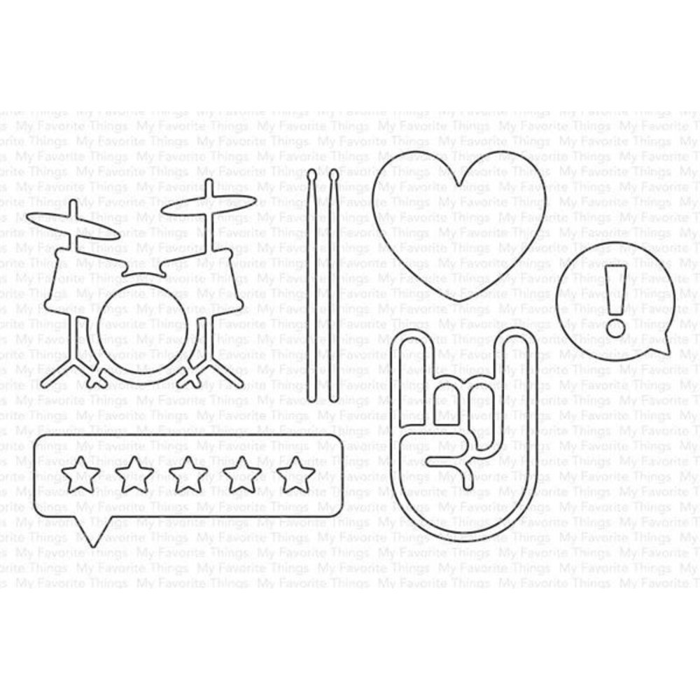 My Favorite Things Die-namics Keep on Rockin' (MFT-2494) - Paperpads.nl
