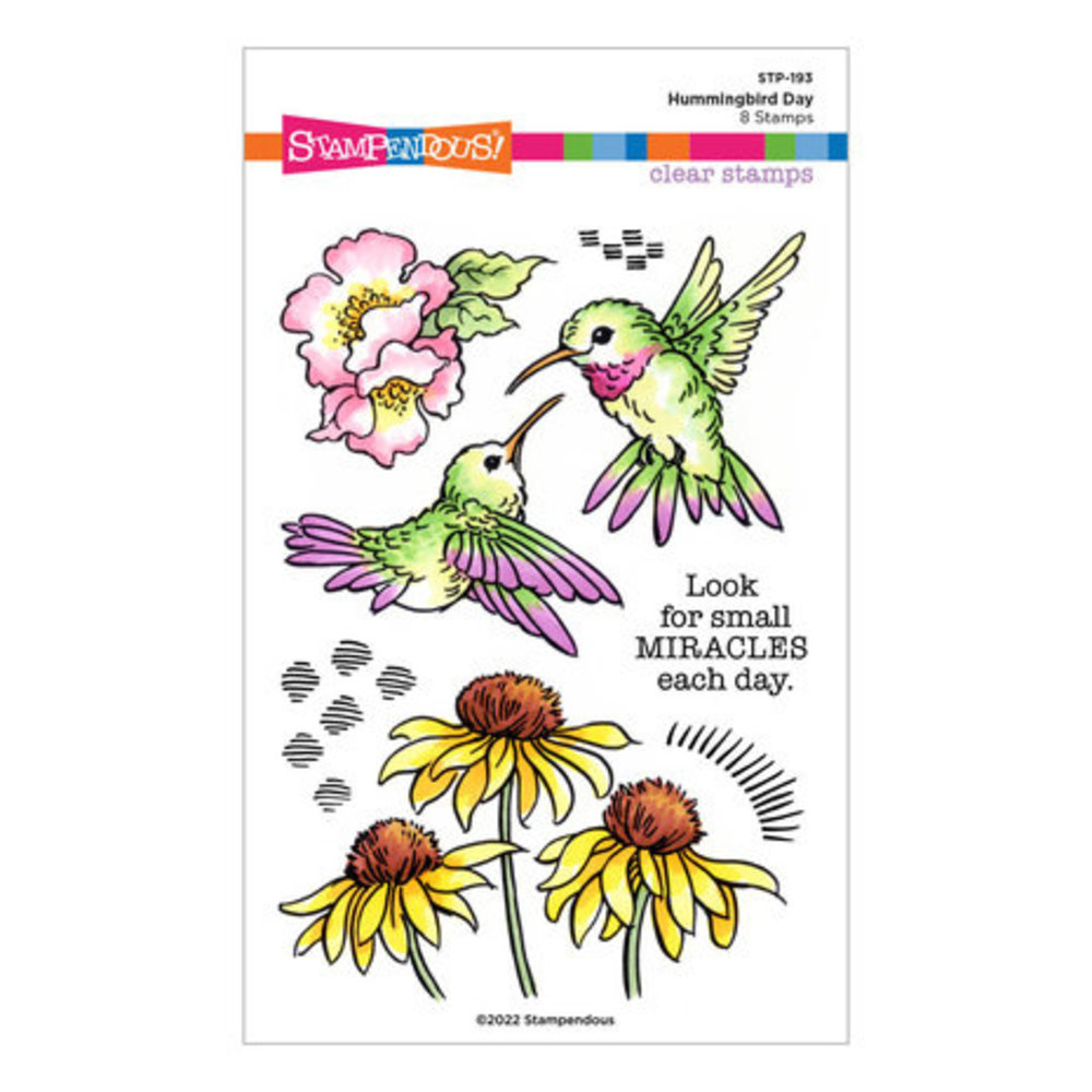 Stampendous Hummingbird Day Clear Stamps (STP-193) - Paperpads.nl