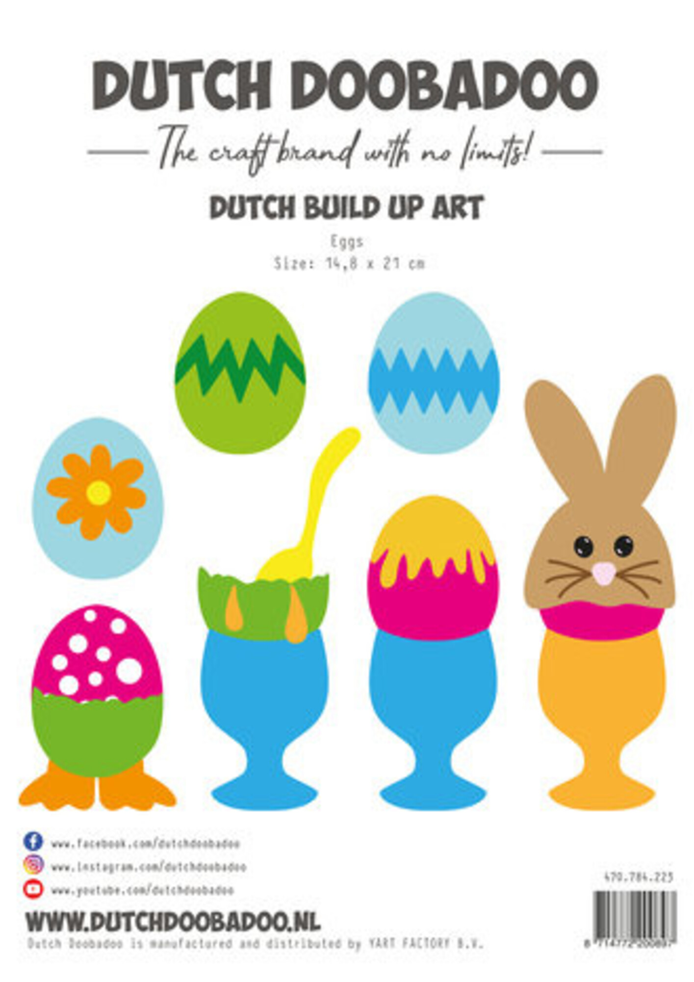 Dutch Doobadoo Dutch Build Up Art A5 Eggs (470.784.223) - Paperpads.nl