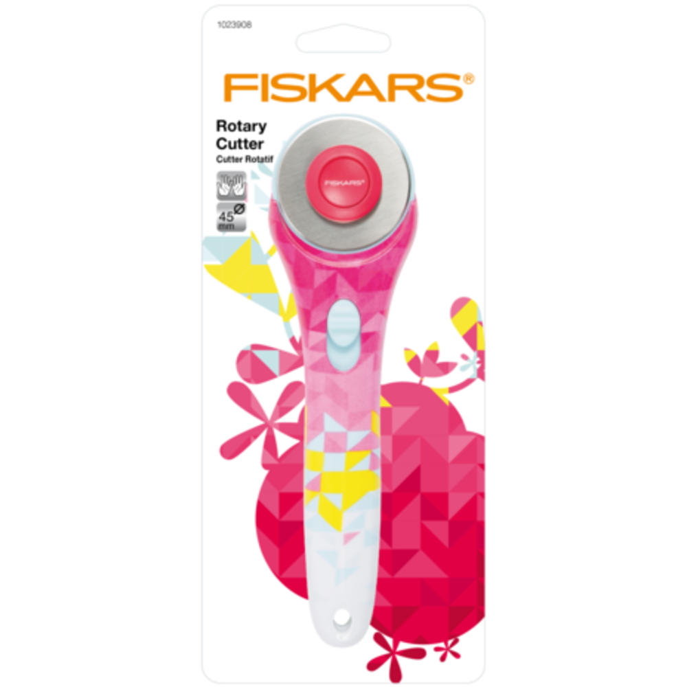 Fiskars Rotary Cutter Ø45mm Stick Inspiration Geo (1023908) - Paperpads.nl