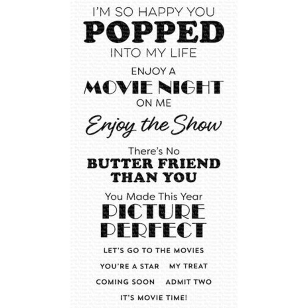 My Favorite Things Movie Night Clear Stamps (CS-777) - Paperpads.nl
