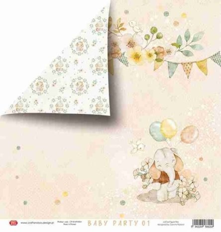 Craft & You Baby Party 12x12 Inch Paper Pack (CPS-BAPAR30-12 ...