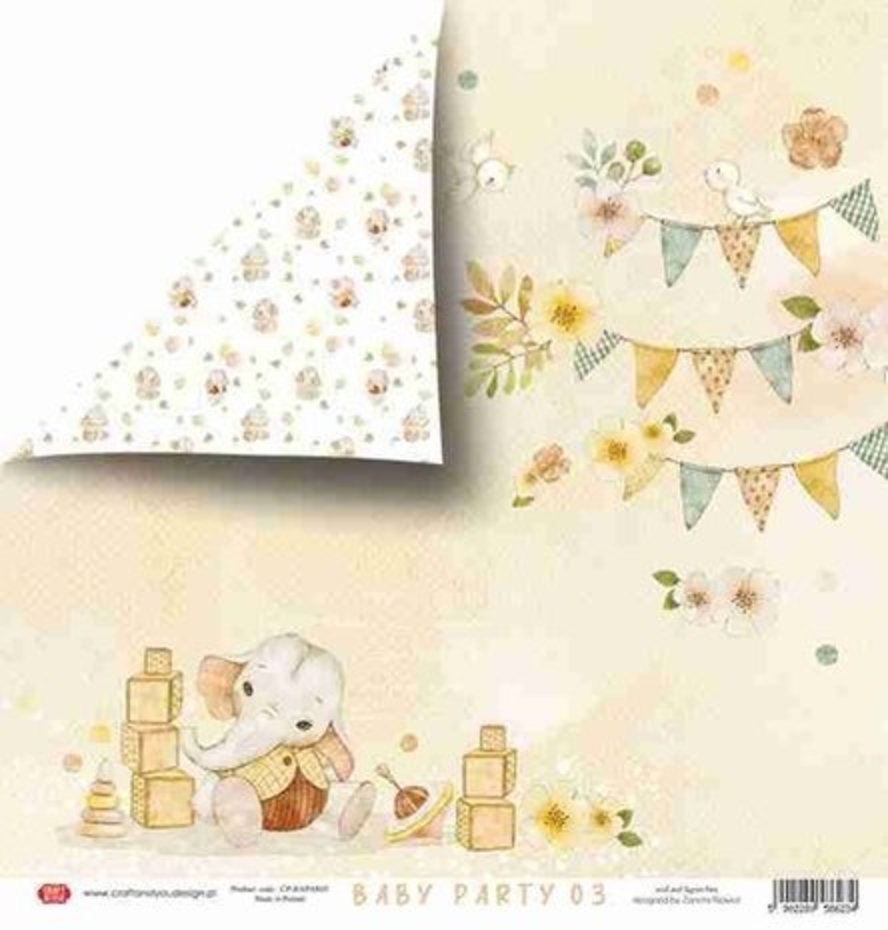 Craft & You Baby Party 12x12 Inch Paper Pack (CPS-BAPAR30-12 ...