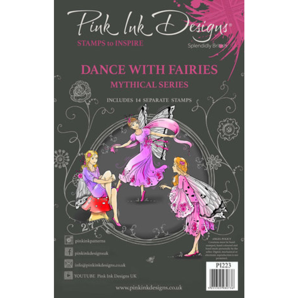 Pink Ink Designs Mythical Series Dance With Fairies A5 Clear Stamps (P ...