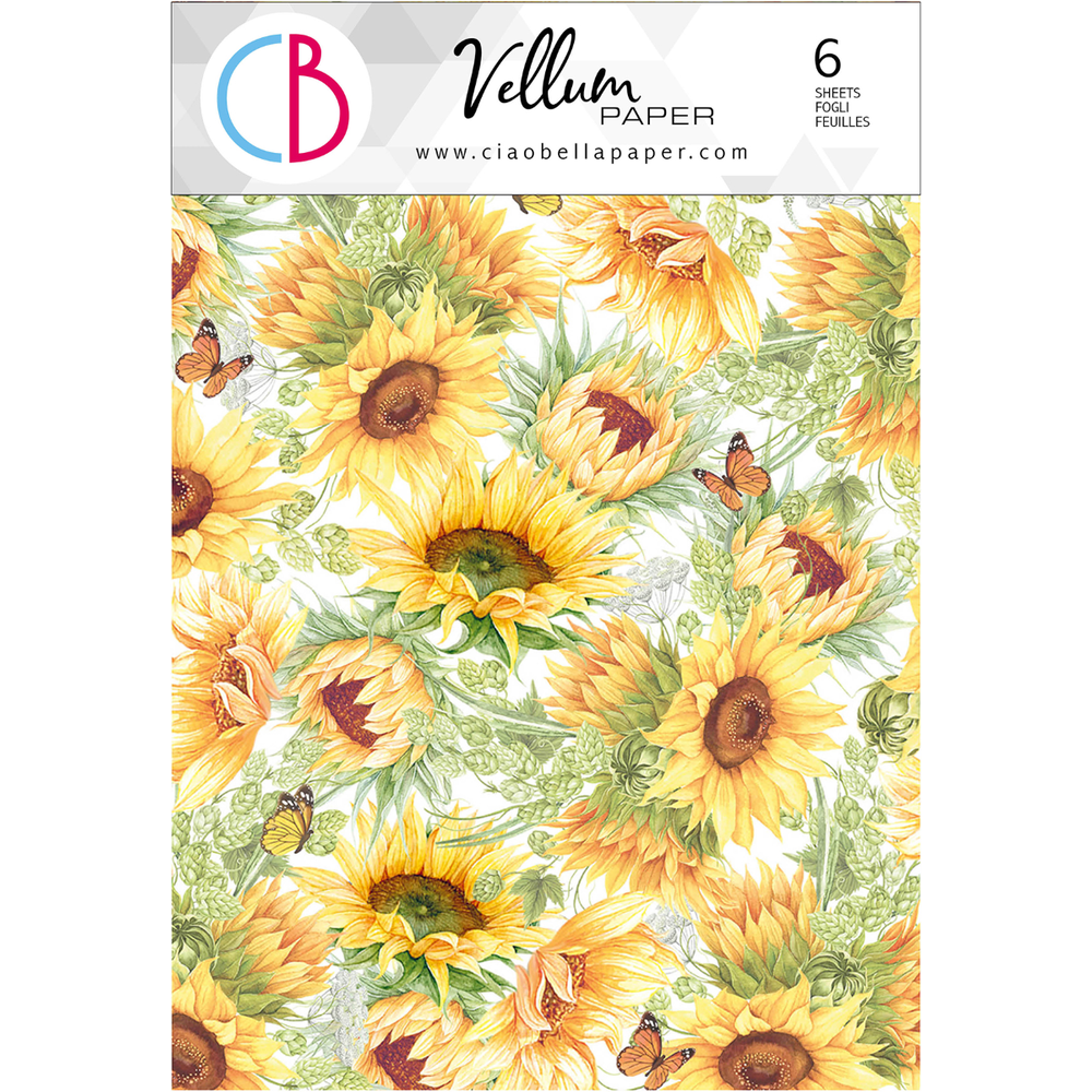 Ciao Bella Papercrafting Farmhouse Garden A4 Vellum Paper (CBV003 ...