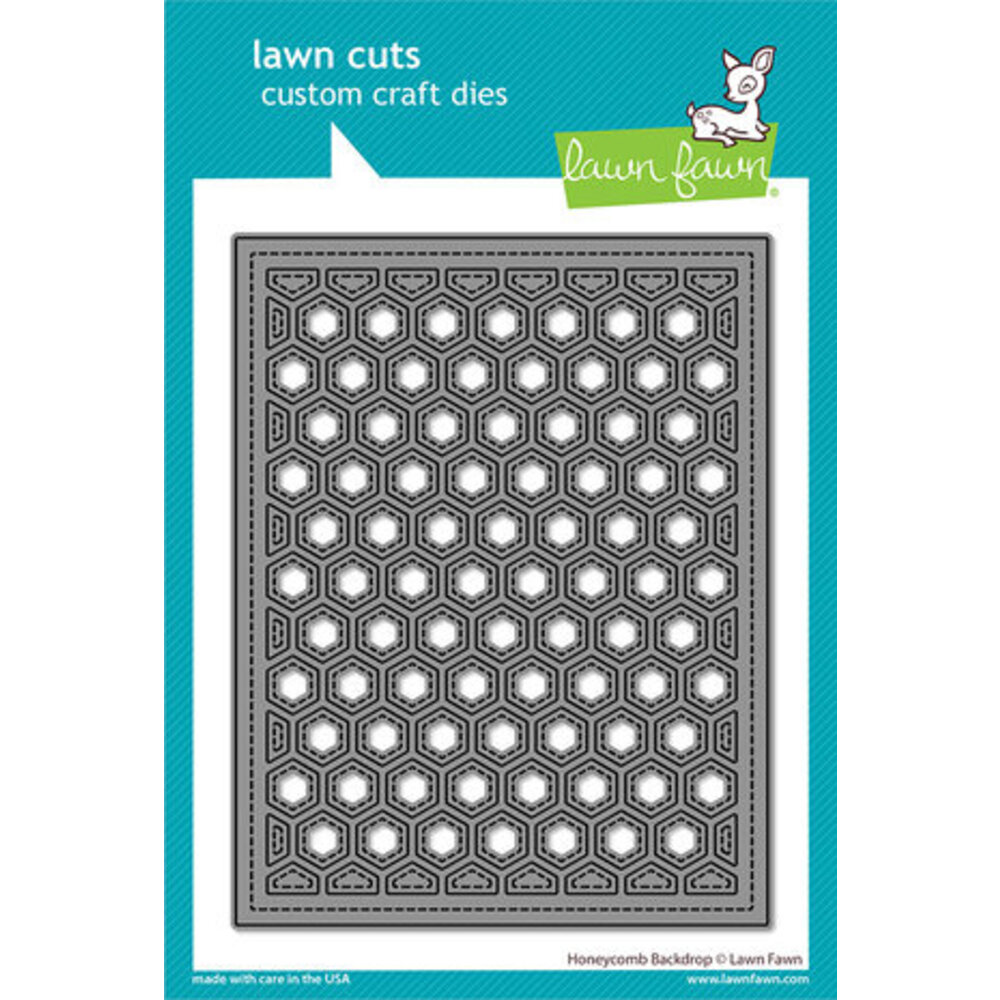Lawn Fawn Honeycomb Backdrop Dies (LF3142) - Paperpads.nl