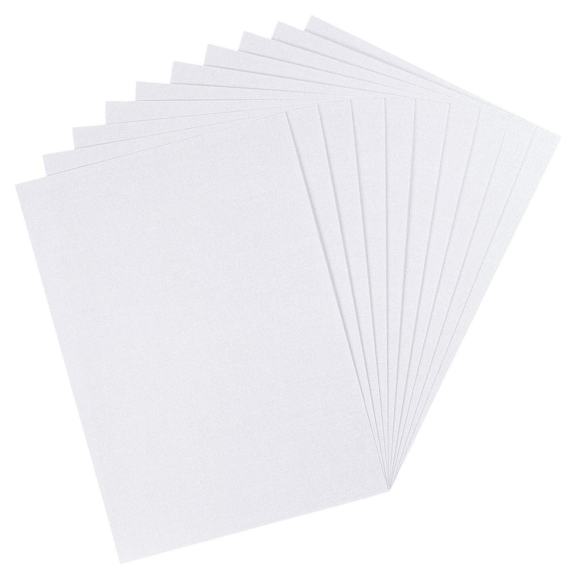 Vaessen Creative Florence Texture Pearl White A4 Cardstock Paper Pack ...