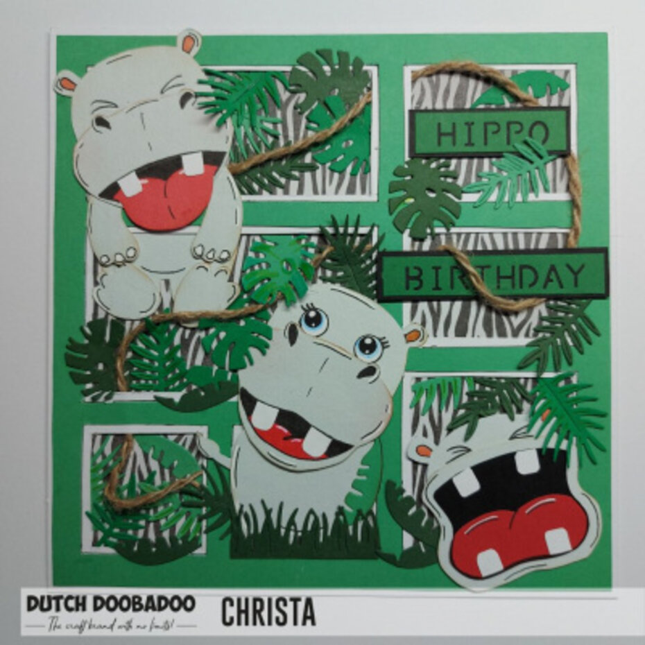 Dutch Doobadoo Dutch Build Up Art A5 Hippo (470.784.236) - Paperpads.nl