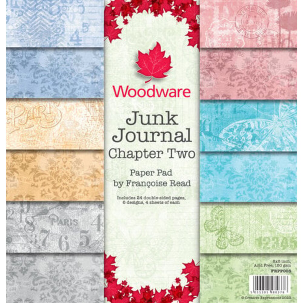 Woodware Junk Journal Chapter Two 8x8 Inch Paper Pad (FRPP003 ...