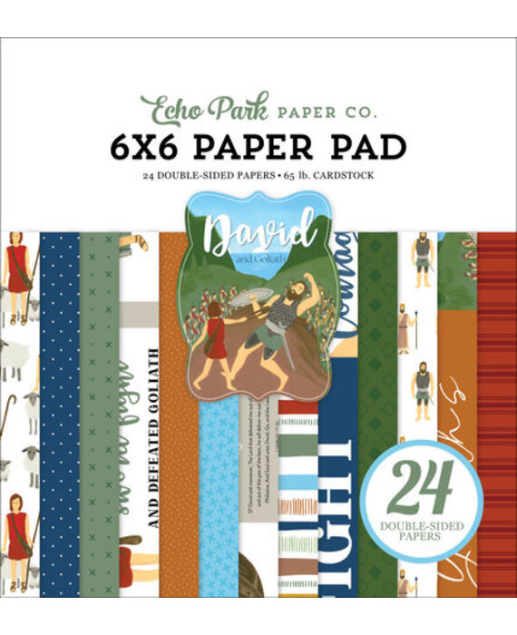 Echo Park Bible Stories: David And Goliath 6x6 Inch Paper Pad (BSG3150 ...