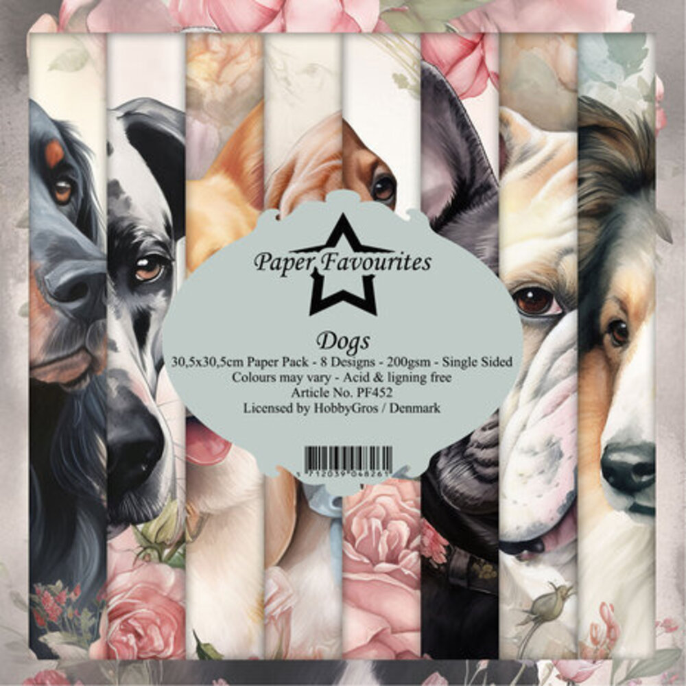 Paper Favourites Dogs 12x12 Inch Paper Pack (PF452) - Paperpads.nl