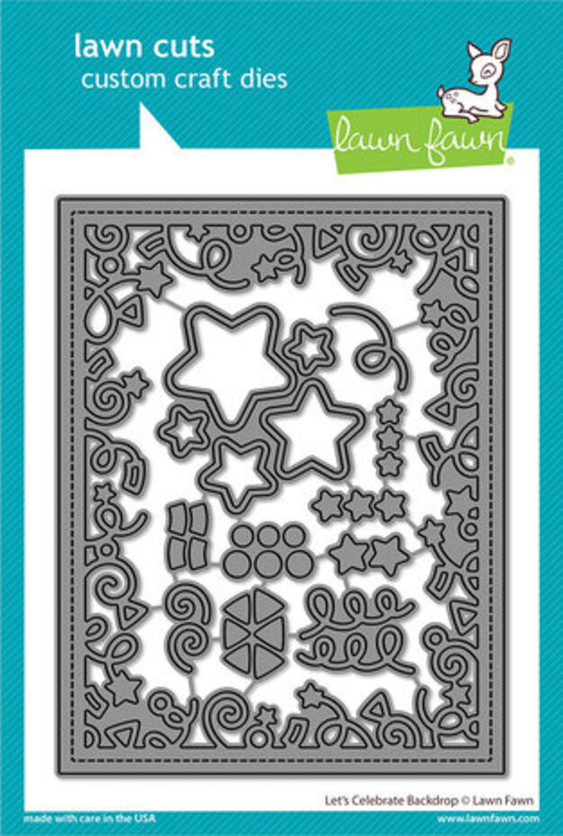 Lawn Fawn Let's Celebrate Backdrop Dies (LF3187) - Paperpads.nl