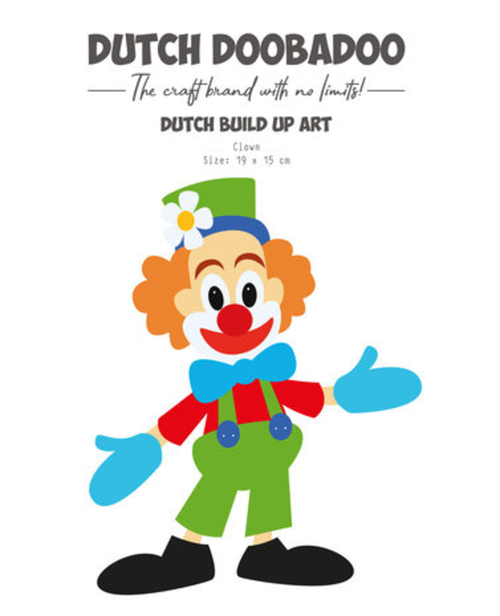Dutch Doobadoo Dutch Build Up Art A5 Clown (470.784.243) - Paperpads.nl