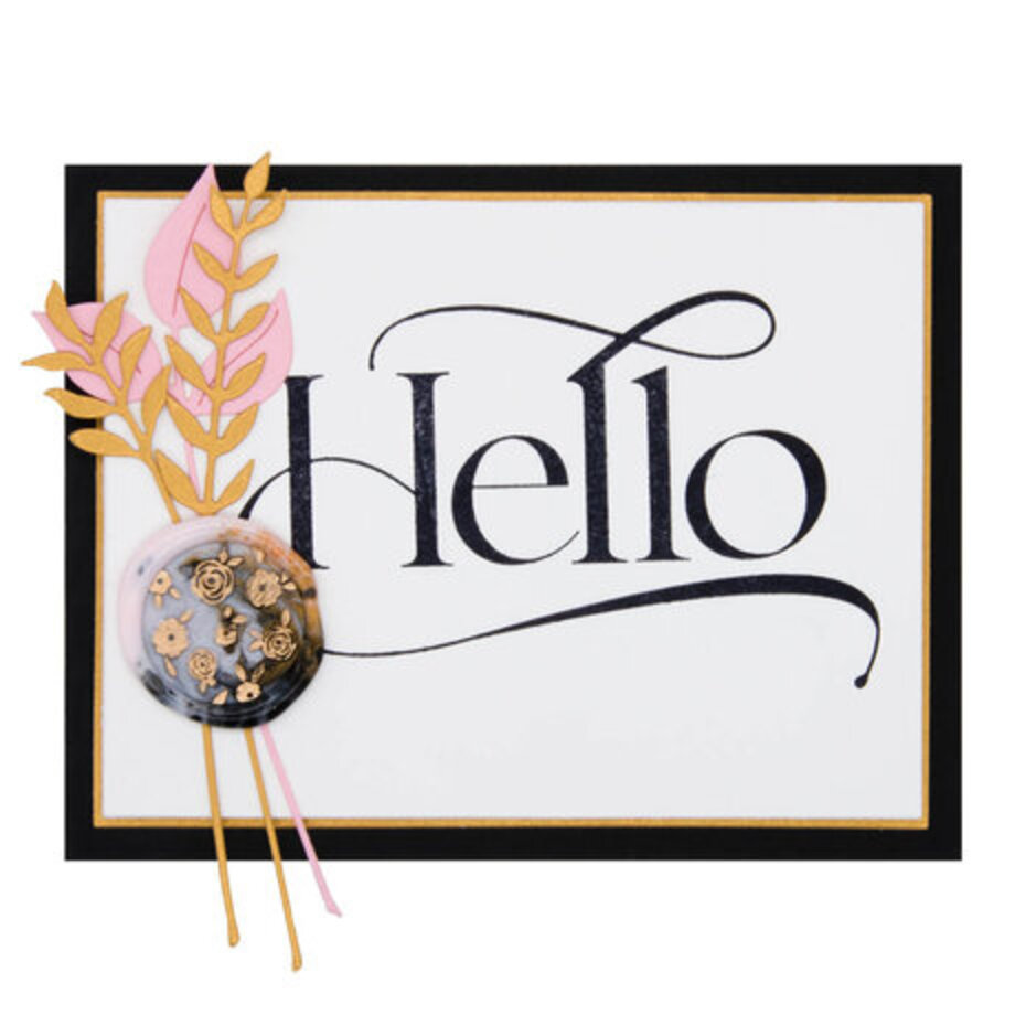 Spellbinders Hello Press Plate (BP-039) - Paperpads.nl