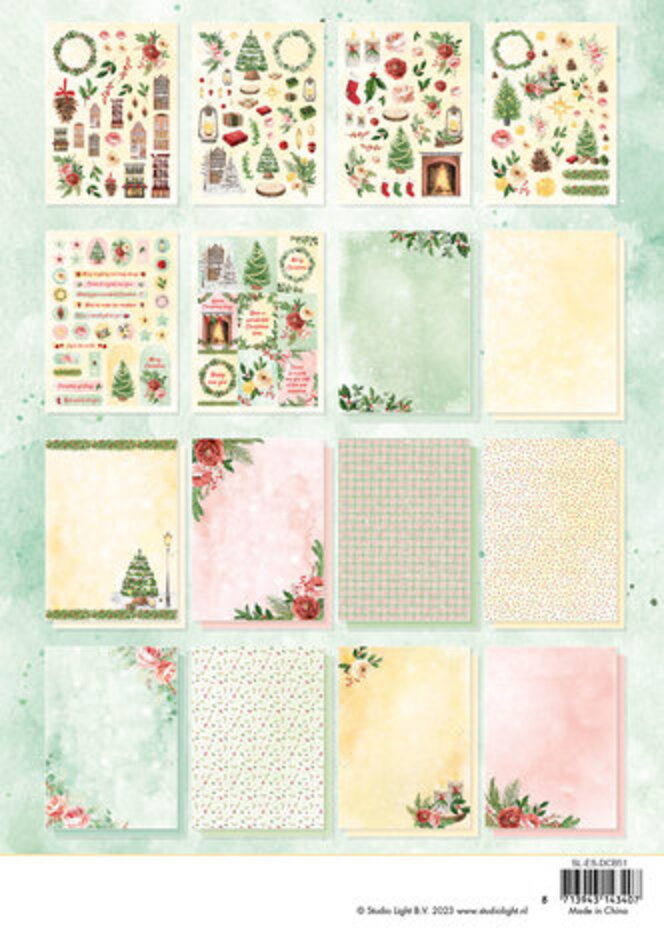 Studio Light Wonderful Christmas A4 DIY Block (SL-ES-DCB51) - Paperpads.nl