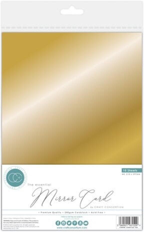 Craft Consortium The Essential Mirror Card A4 Gold (CCEMC002 ...