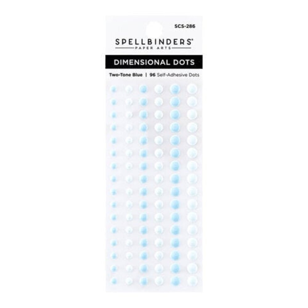 Spellbinders Dimensional Enamel Dots Two Tone Blue (SCS-286) - Paperpads.nl