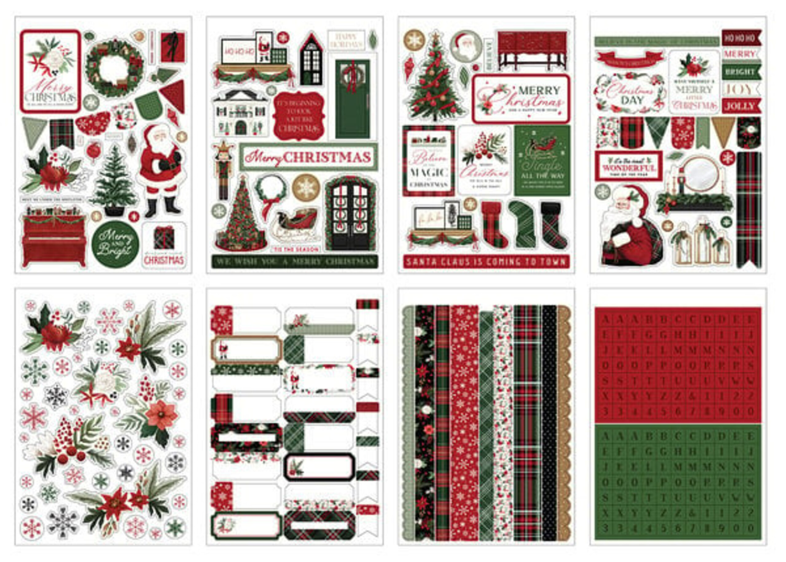 Carta Bella A Wonderful Christmas Sticker Book (CBAWC328029) - Paperpads.nl