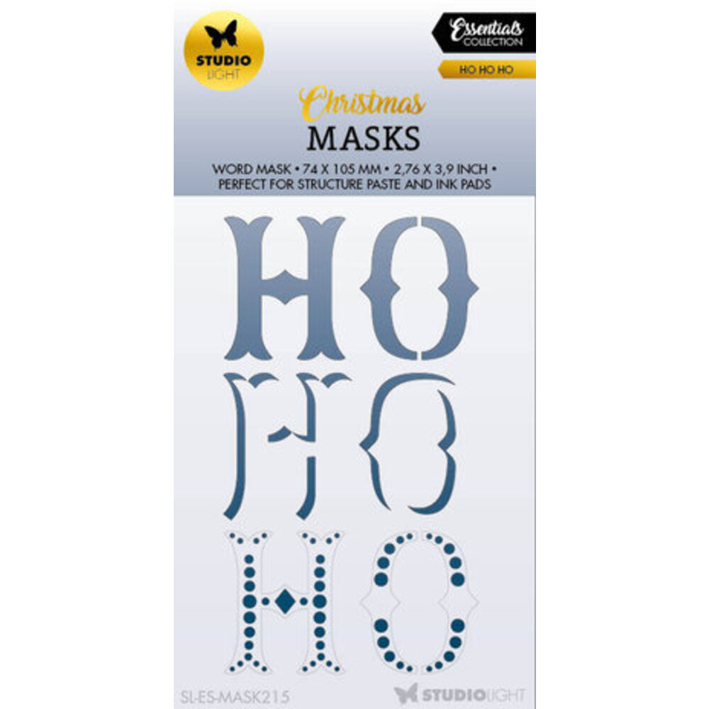 Studio Light Christmas Essentials HO HO HO Masking Stencil (SL-ES-MASK ...