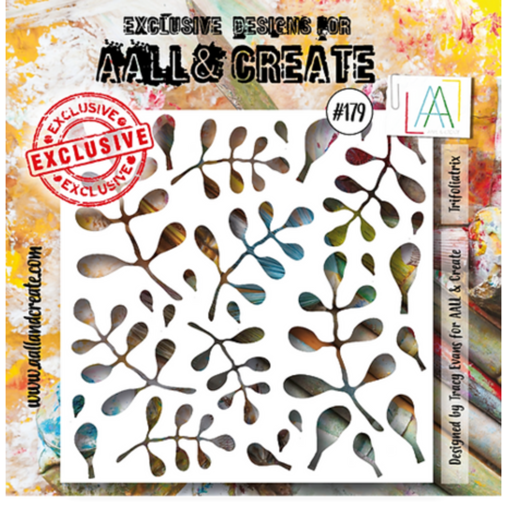 AALL and Create Masking Stencil 6x6 Inch Trifoliatrix (AALL-PC-179 ...