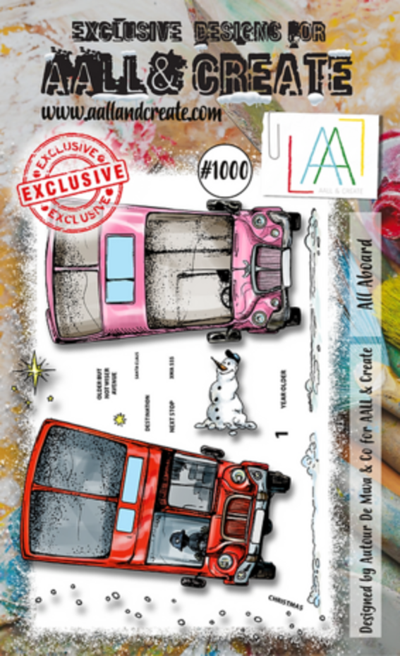 AALL and Create Clear Stamp Set A6 All Aboard (AALL-TP-1000) - Paperpads.nl
