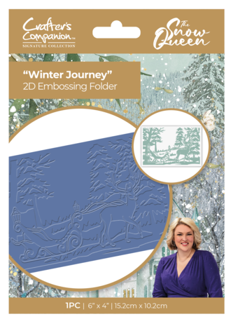 Crafter's Companion The Snow Queen 2D Embossing Folder Winter Journey ...