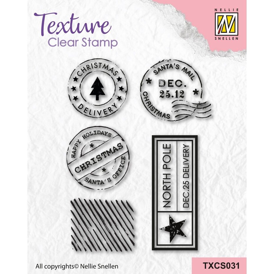 Nellie Snellen Clear Stamp Snail Mail (TXCS031) - Paperpads.nl
