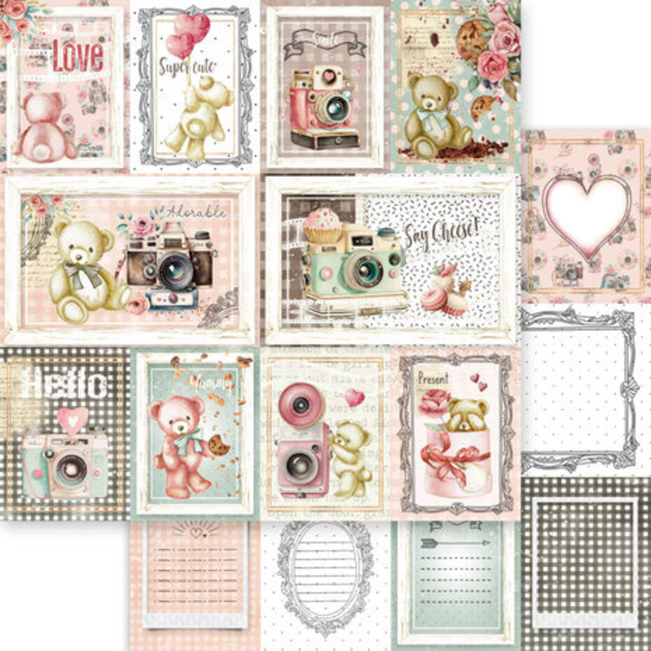 Memory Place Beary Sweet 8x8 Inch Paper Pack (MP-61222) - Paperpads.nl