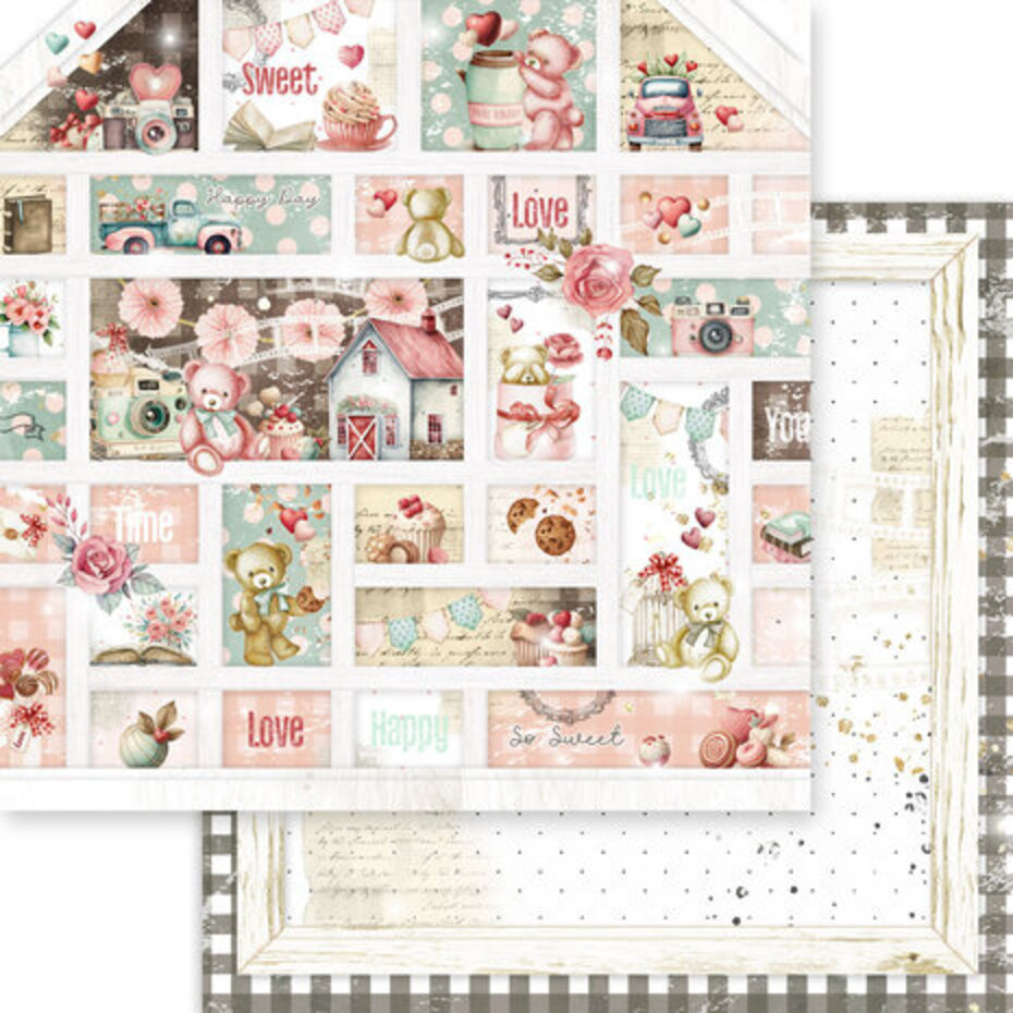 Memory Place Beary Sweet 8x8 Inch Paper Pack (MP-61222) - Paperpads.nl