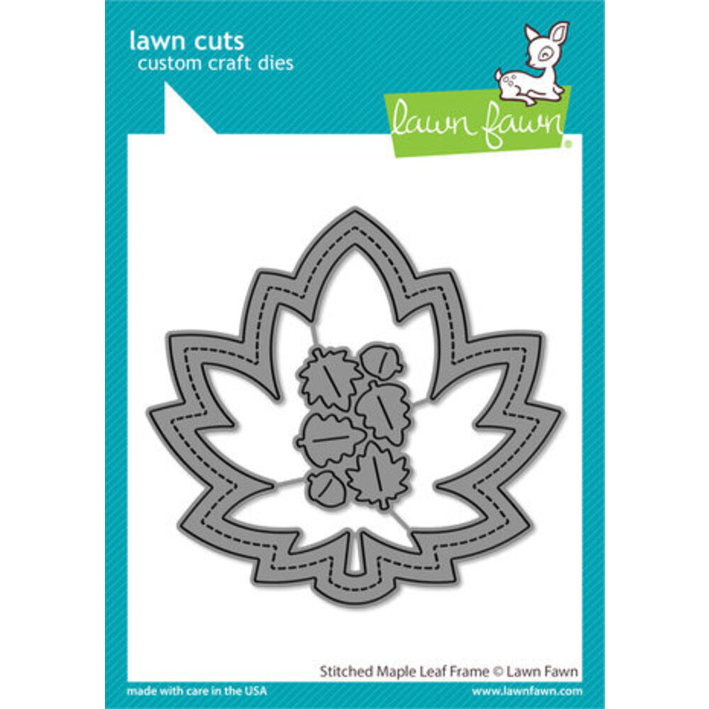 Lawn Fawn Stitched Maple Leaf Frame Dies (LF3249) - Paperpads.nl