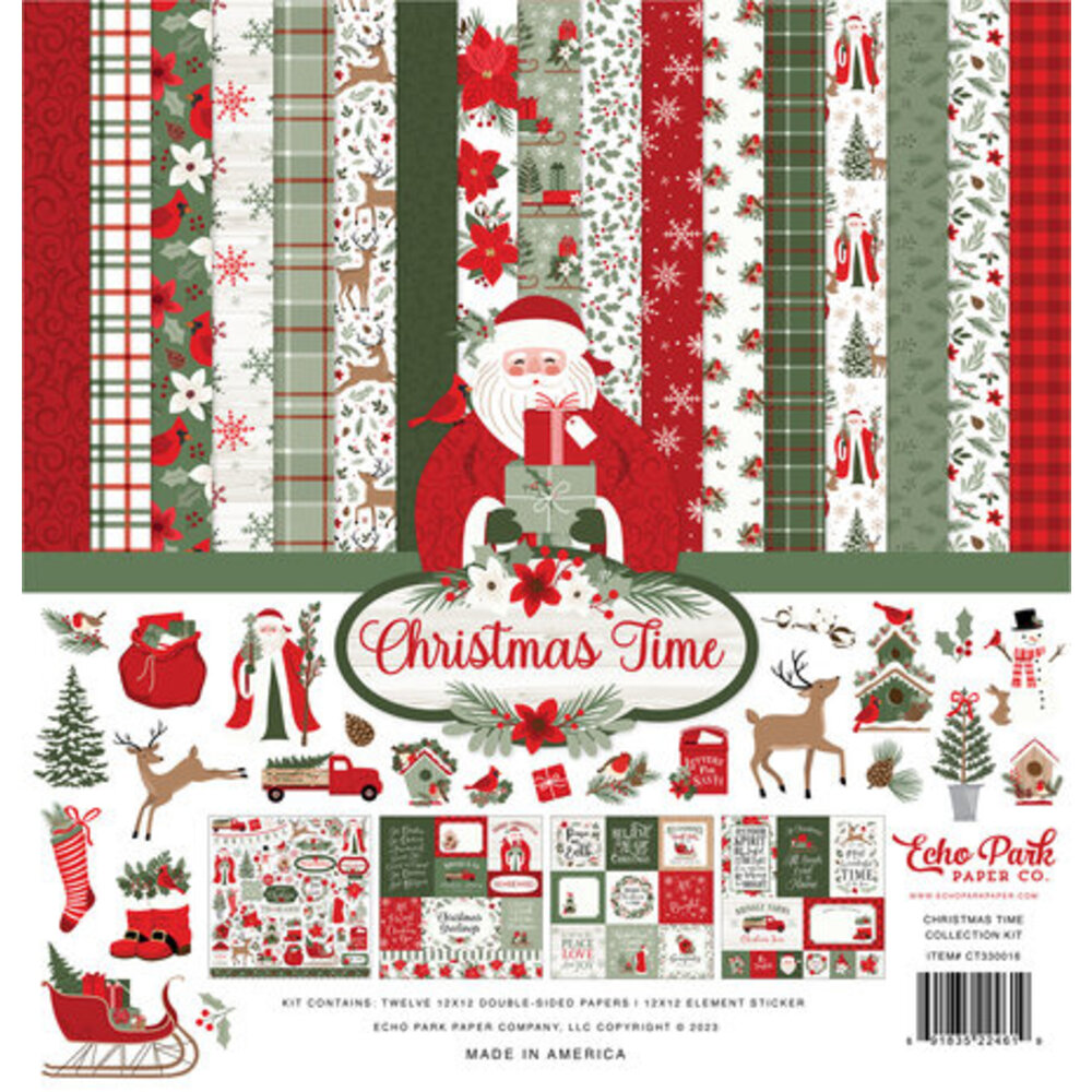 Echo Park Christmas Time 12x12 Inch Collection Kit (CT330016 ...