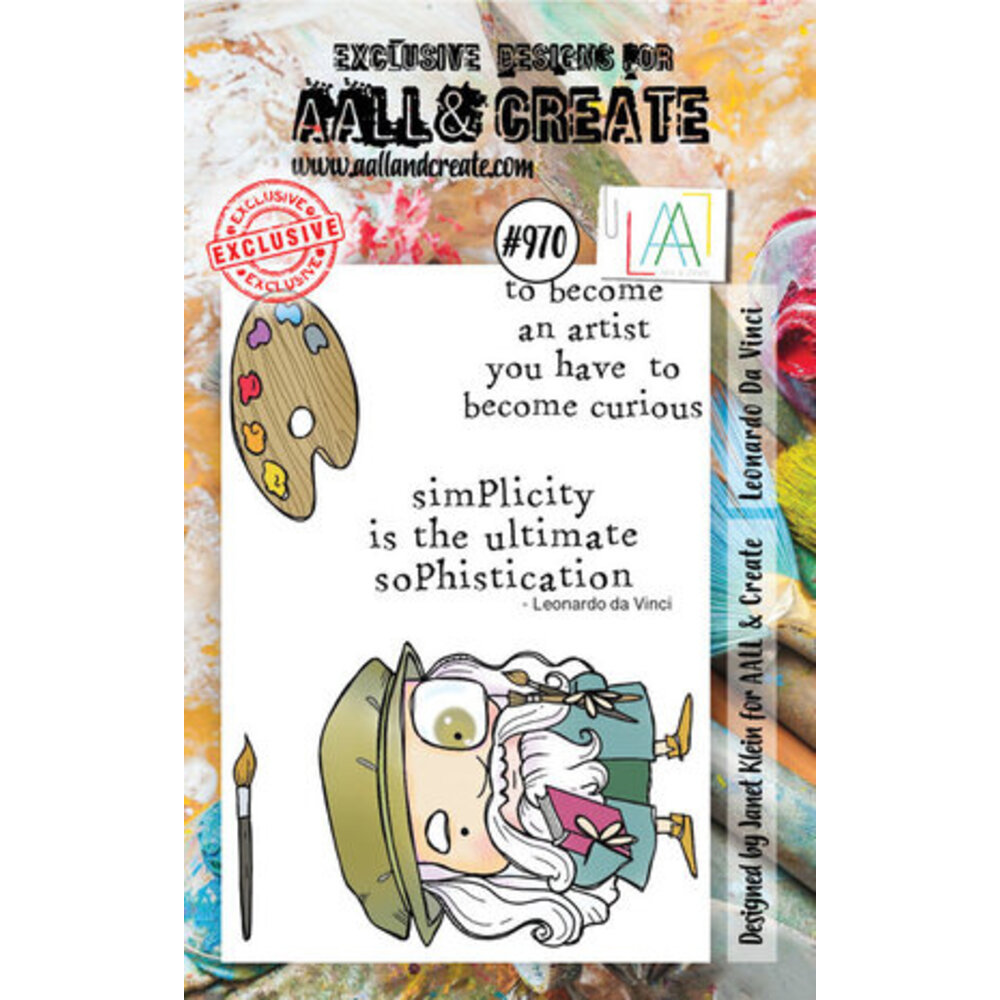 AALL and Create Clear Stamp Set A7 Leonardo Da Vinci (AALL-TP-970 ...