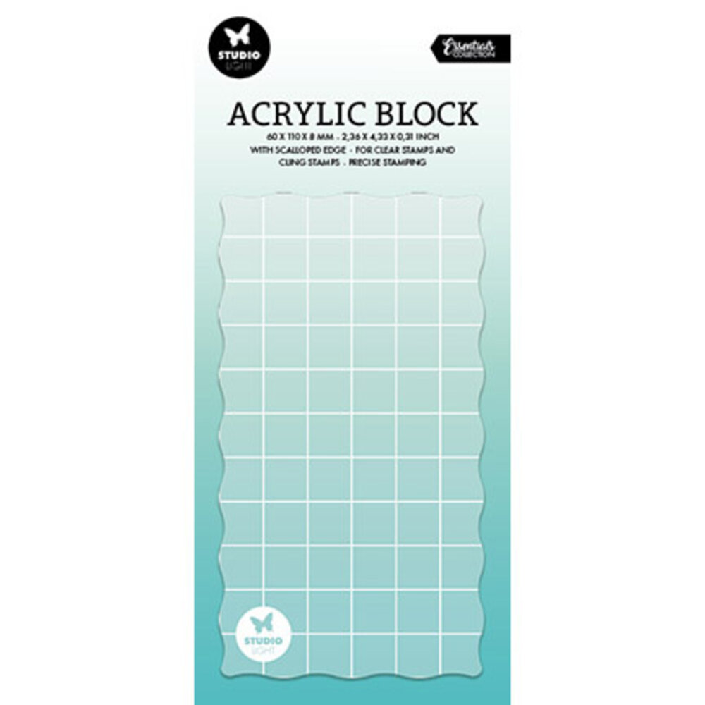 Studio Light Acrylic Stamp Block 6x11 cm (SL-ES-ASB08) - Paperpads.nl