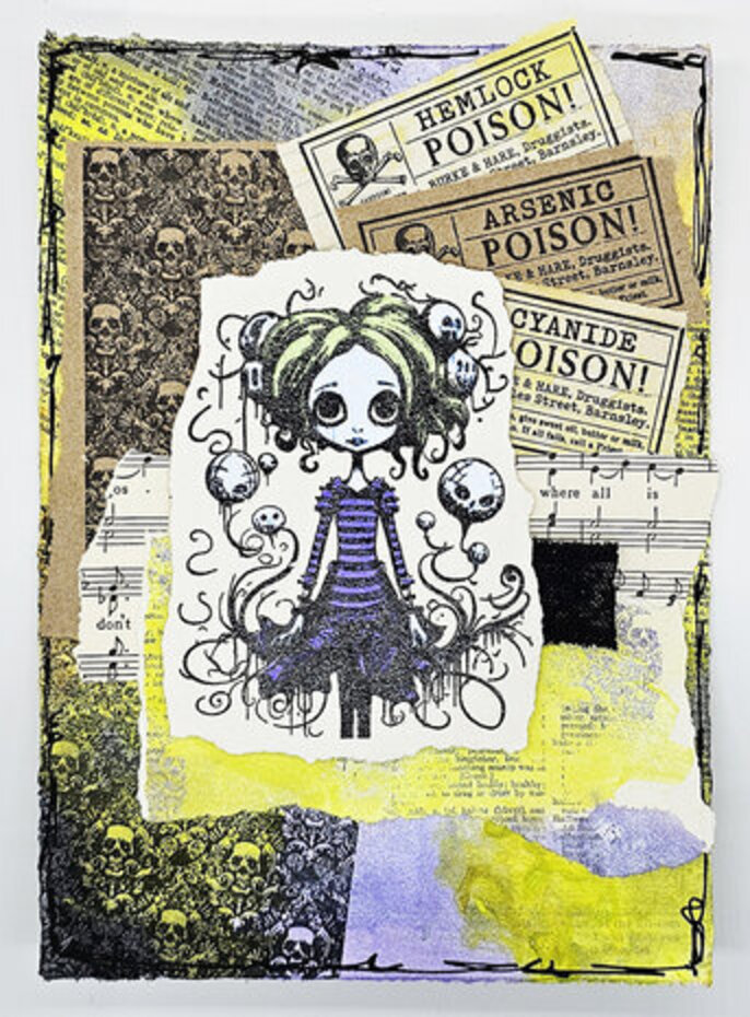 IndigoBlu Spooky Girl A6 Rubber Stamps (IND1185) - Paperpads.nl