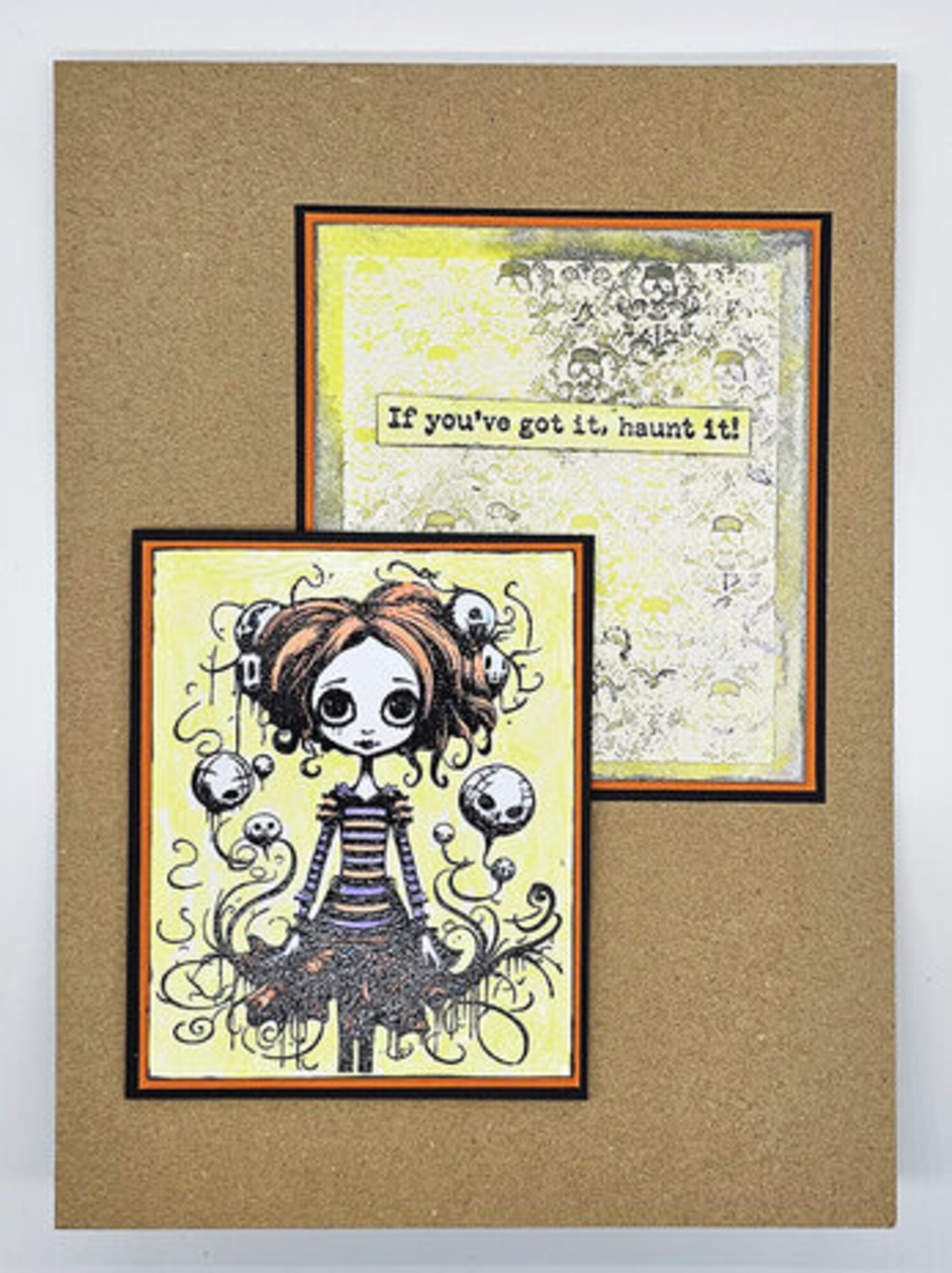 IndigoBlu Spooky Girl A6 Rubber Stamps (IND1185) - Paperpads.nl